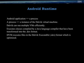 Android Anatomy | PPT | Operating Systems | Computer Software and Applications