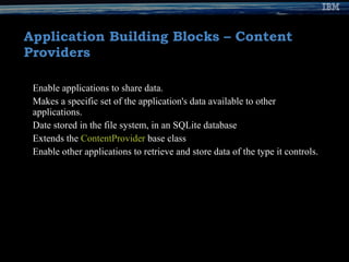 Android Anatomy | PPT | Operating Systems | Computer Software and Applications