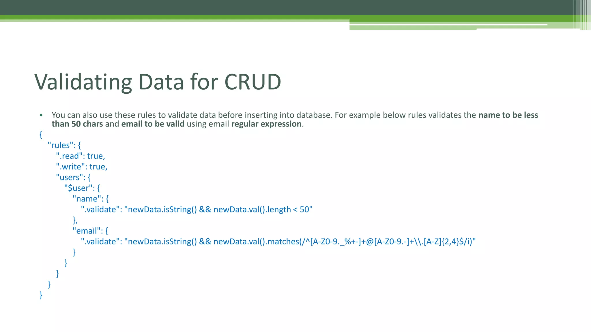 Android and firebase database | PPTX