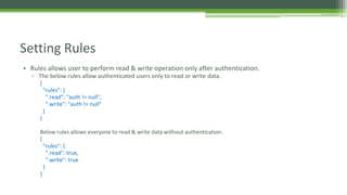 Android and firebase database | PPT