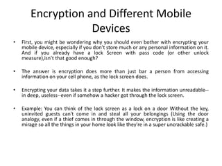 Android vs iOS encryption systems | PPT