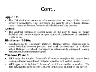 Android vs iOS encryption systems | PPT