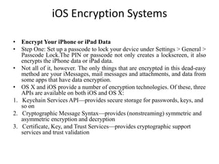 Android vs iOS encryption systems | PPT