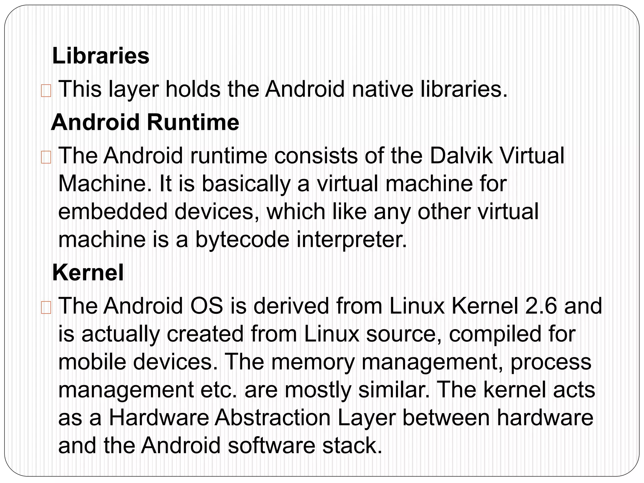 Android and processors | PPTX | Operating Systems | Computer Software and Applications