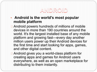 Android and processors | PPTX | Operating Systems | Computer Software ...