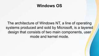 Android and windows os | PPT