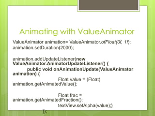 Android Training (Animation) | PPT