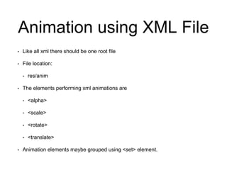 Basic Android Animation | PPTX