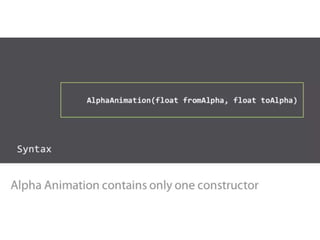 Basic Android Animation | PPTX