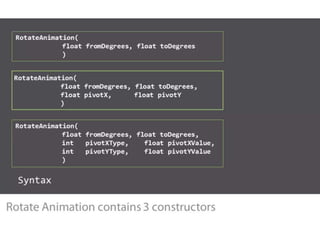 Basic Android Animation | PPTX