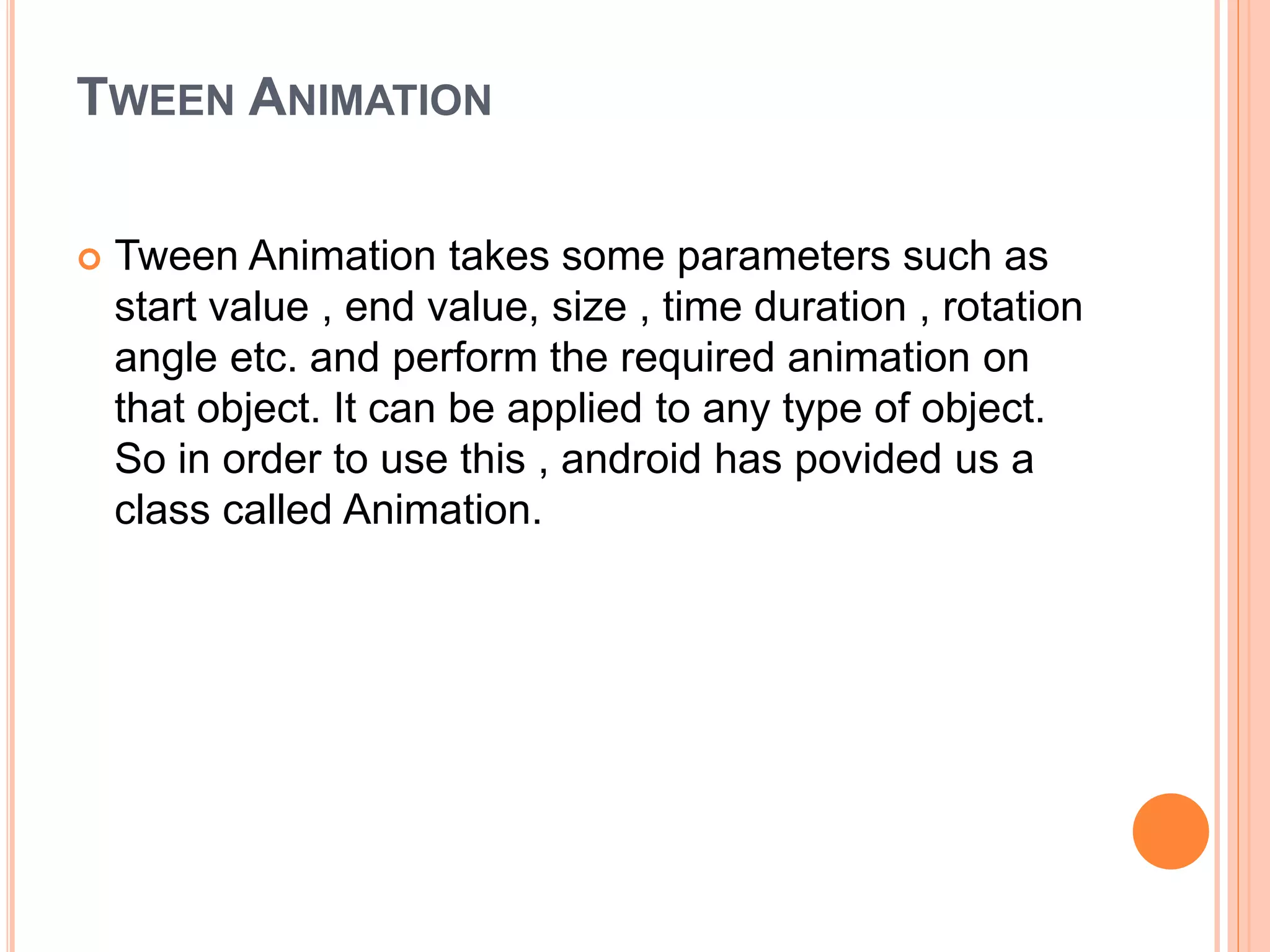 Android animations | PPTX