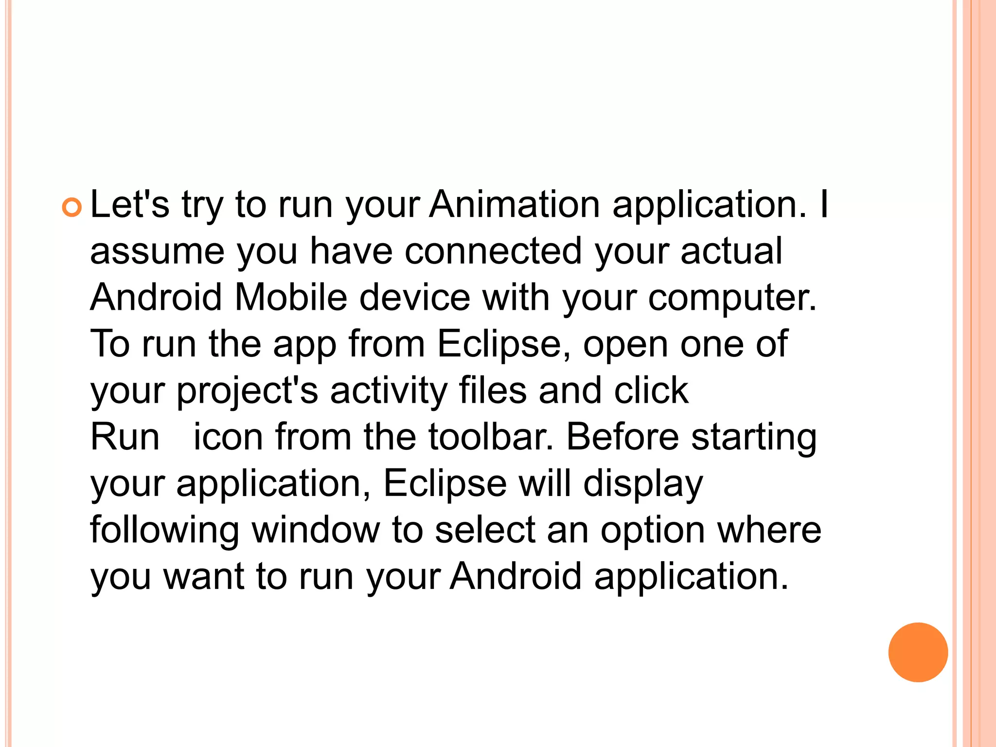 Android animations | PPTX