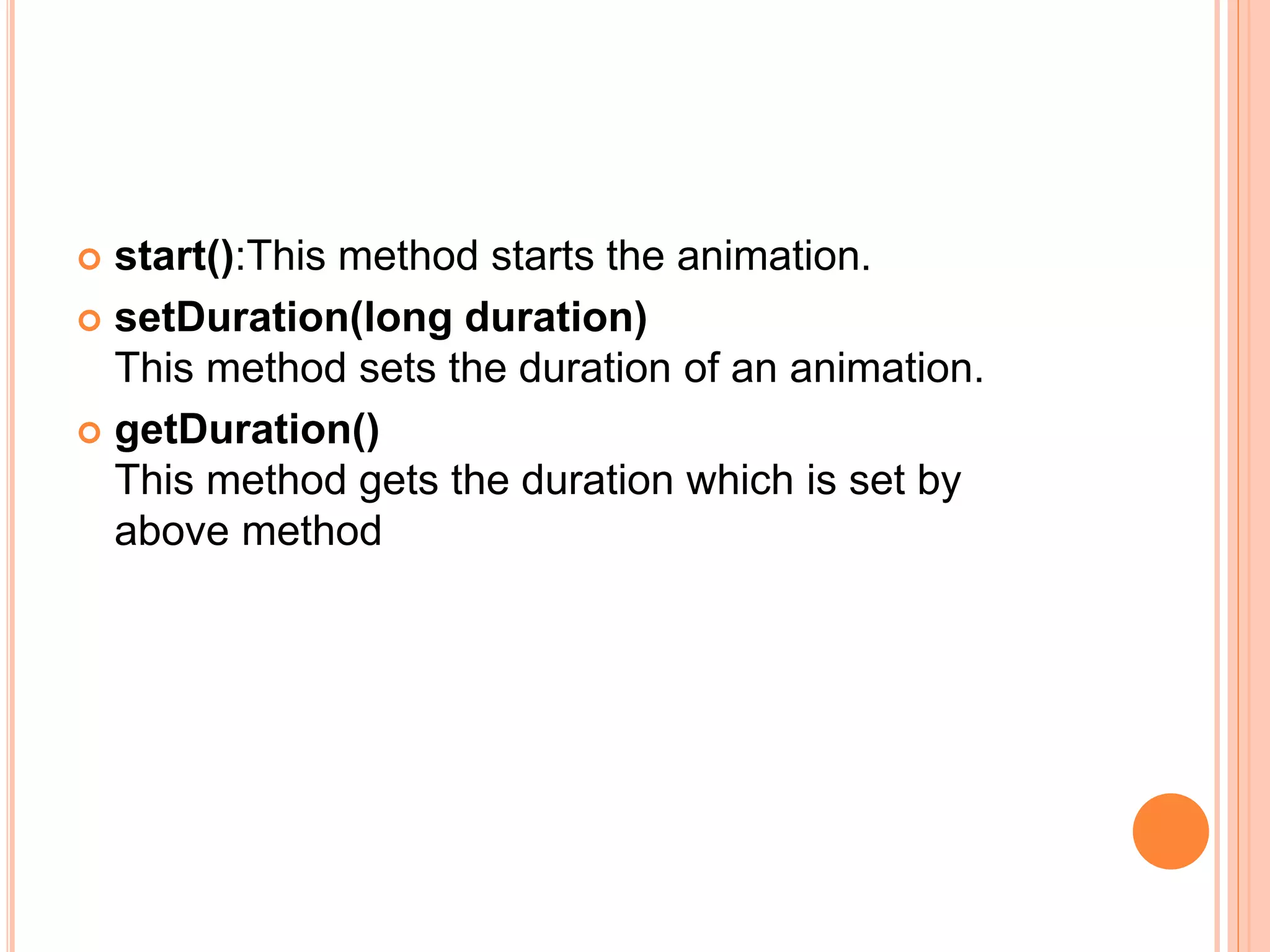 Android animations | PPT