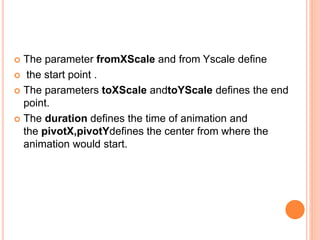 Android animations | PPT