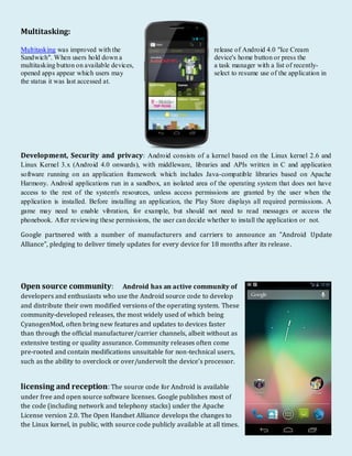 Android an its future.....(umakant)..... | PDF