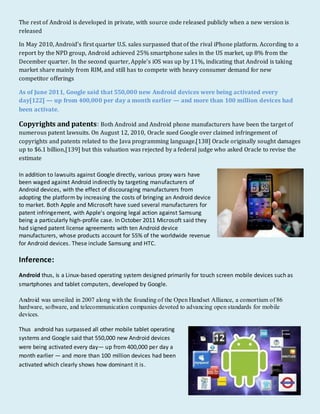 Android an its future.....(umakant)..... | PDF
