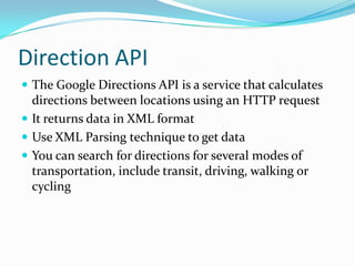 Android Application on Location sharing and message sender | PPT