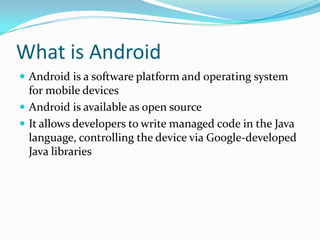 Android Application on Location sharing and message sender | PPTX