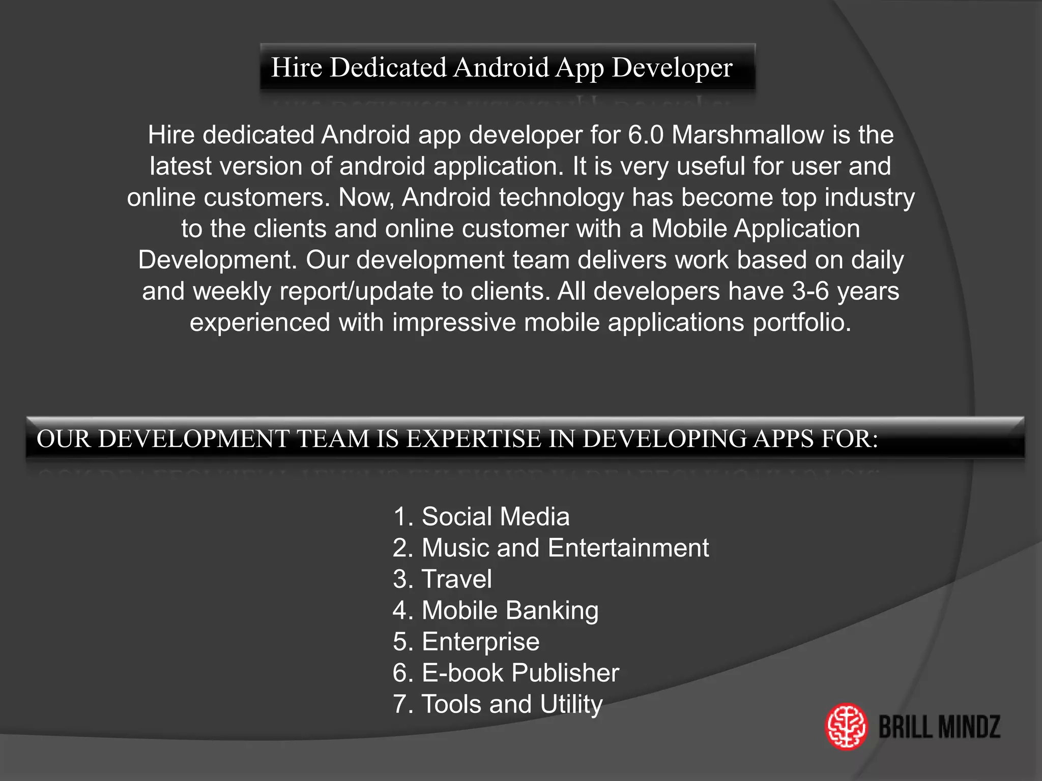 Android App Design And Development Company Ppt