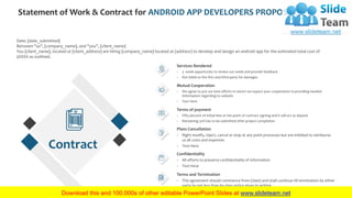 Android App Developers Proposal PowerPoint Presentation Slides | PPT