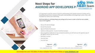 Android App Developers Proposal PowerPoint Presentation Slides | PPT