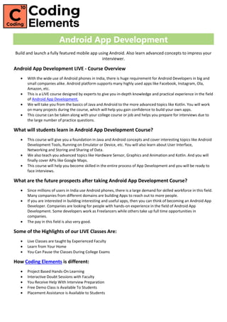 Android app development | PDF
