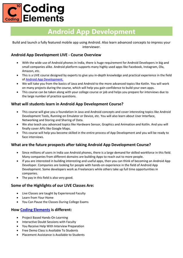 Android app development | PDF