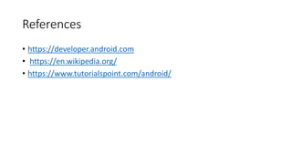 Android application development ppt | PPTX