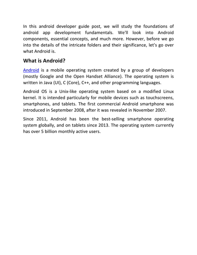 Android app development Beginners Guide | PDF