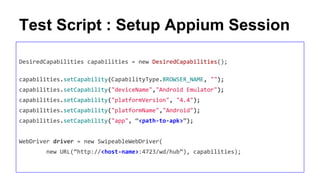 Android UI Testing with Appium | PDF | Operating Systems | Computer ...