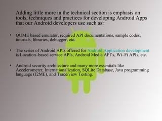 Android application development | PPT