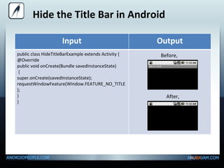 Android Application Development | PPT | Operating Systems | Computer Software and Applications