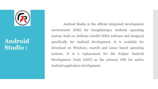 Android application development | PPTX