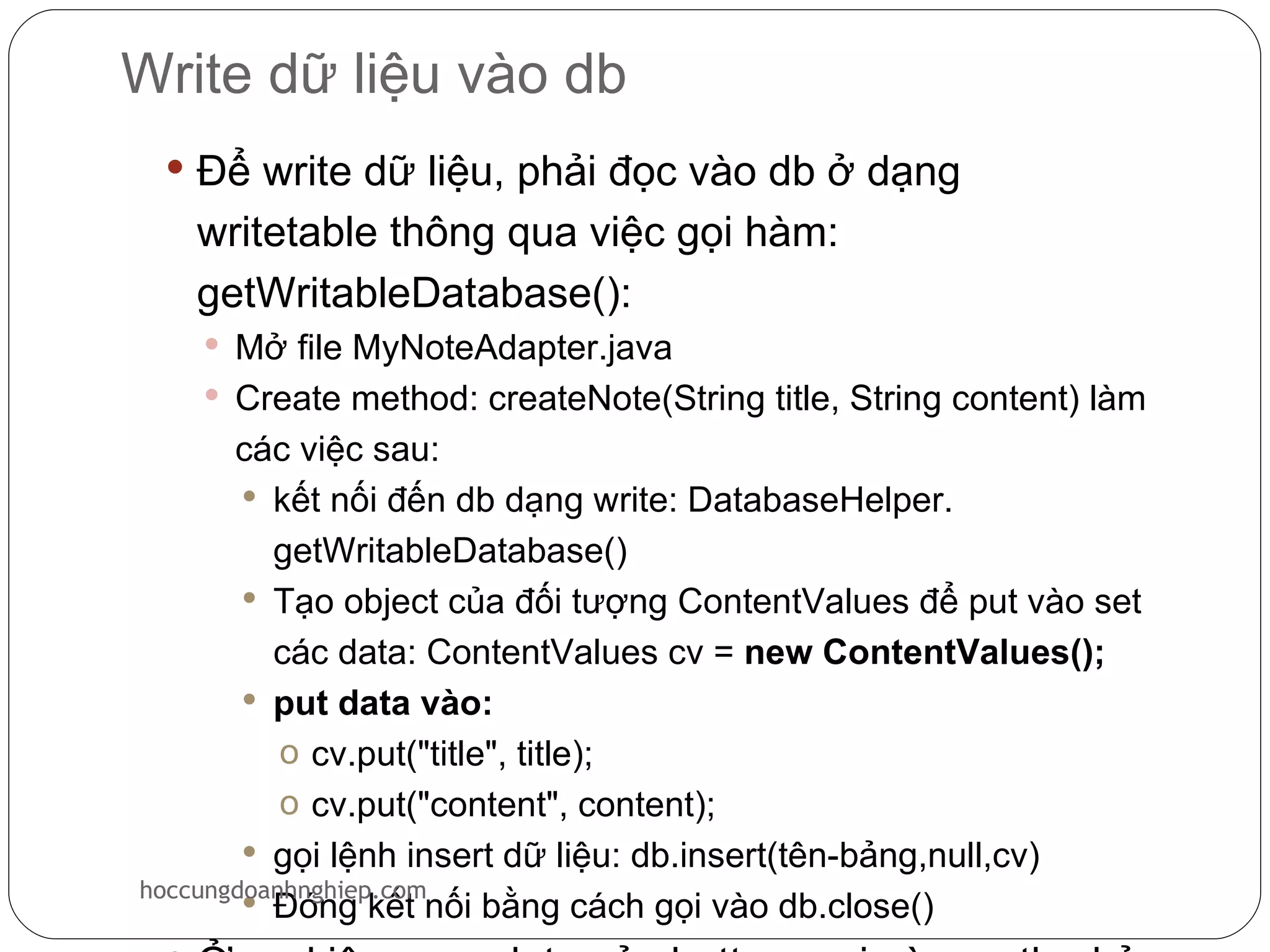 Bài 6: Working with DATA | PPT