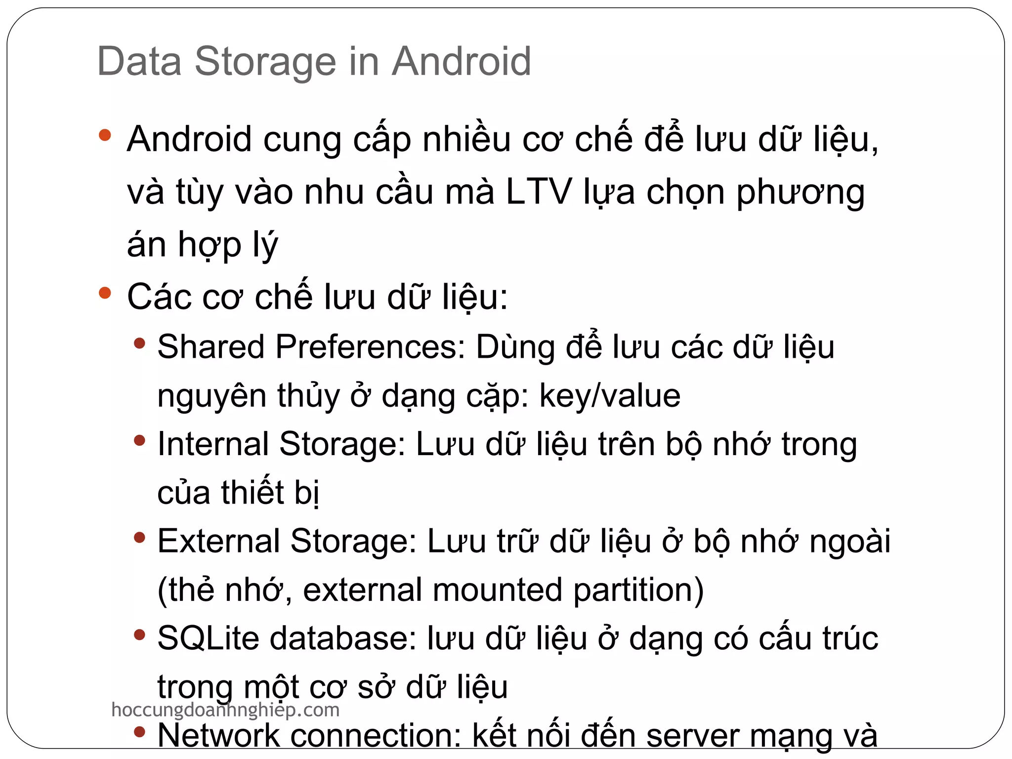 Bài 6: Working with DATA | PPT