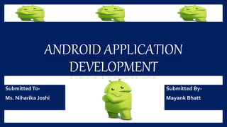 Android application development part2 | PPT