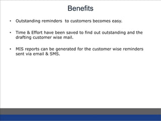 Track Customer Outstanding on your Mobile | PPTX