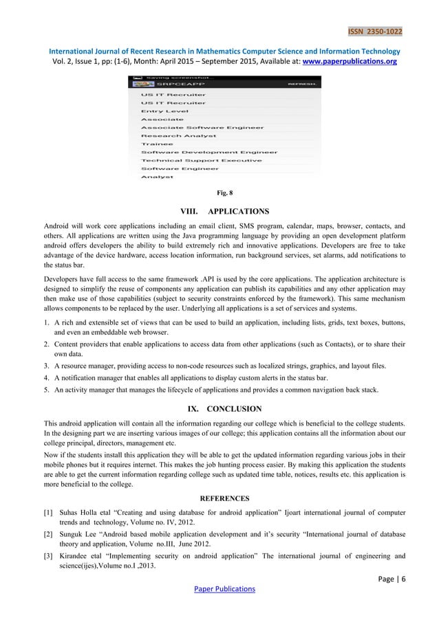 Android Application for College | PDF | Operating Systems | Computer ...