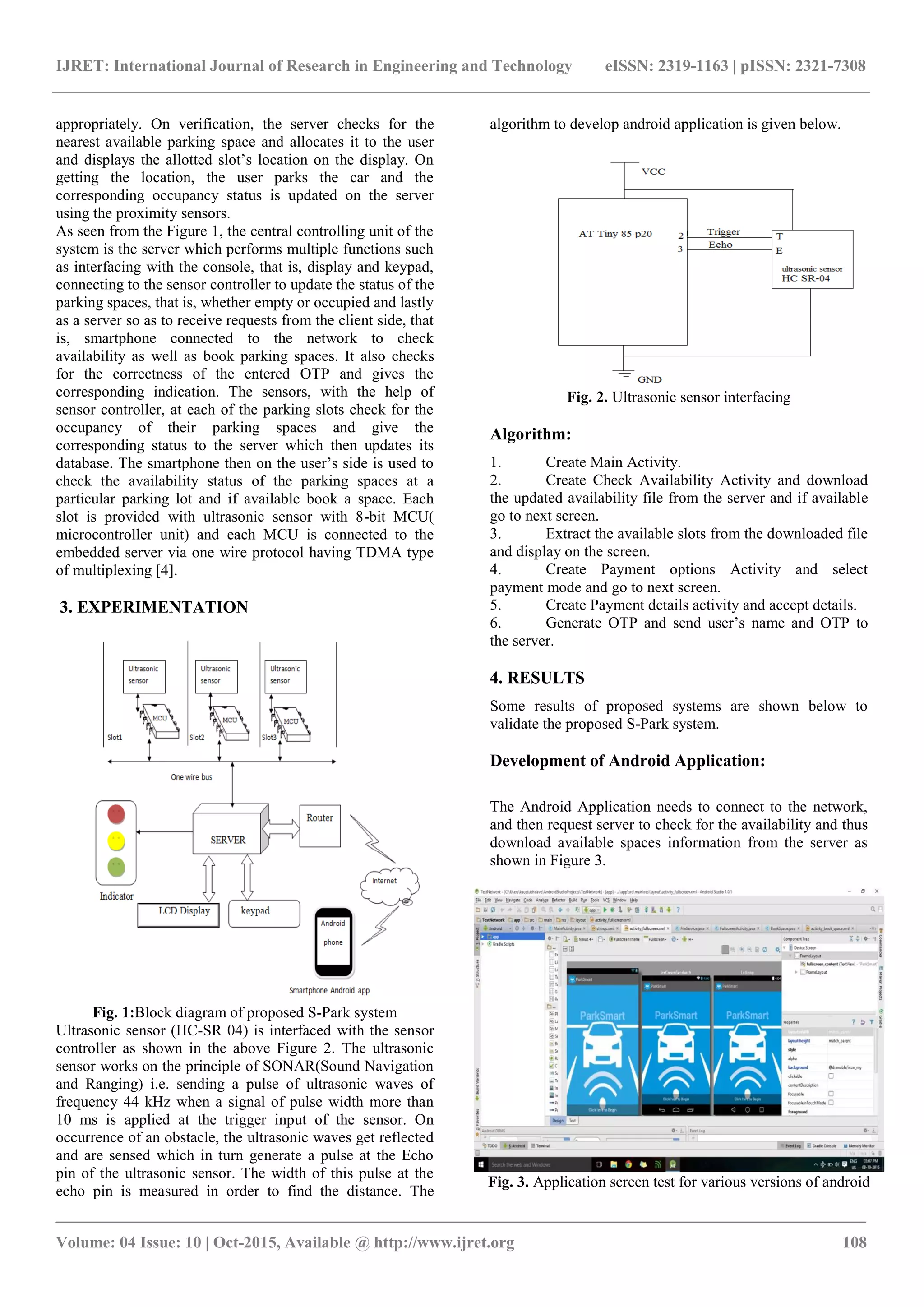 Android application for s park system | PDF