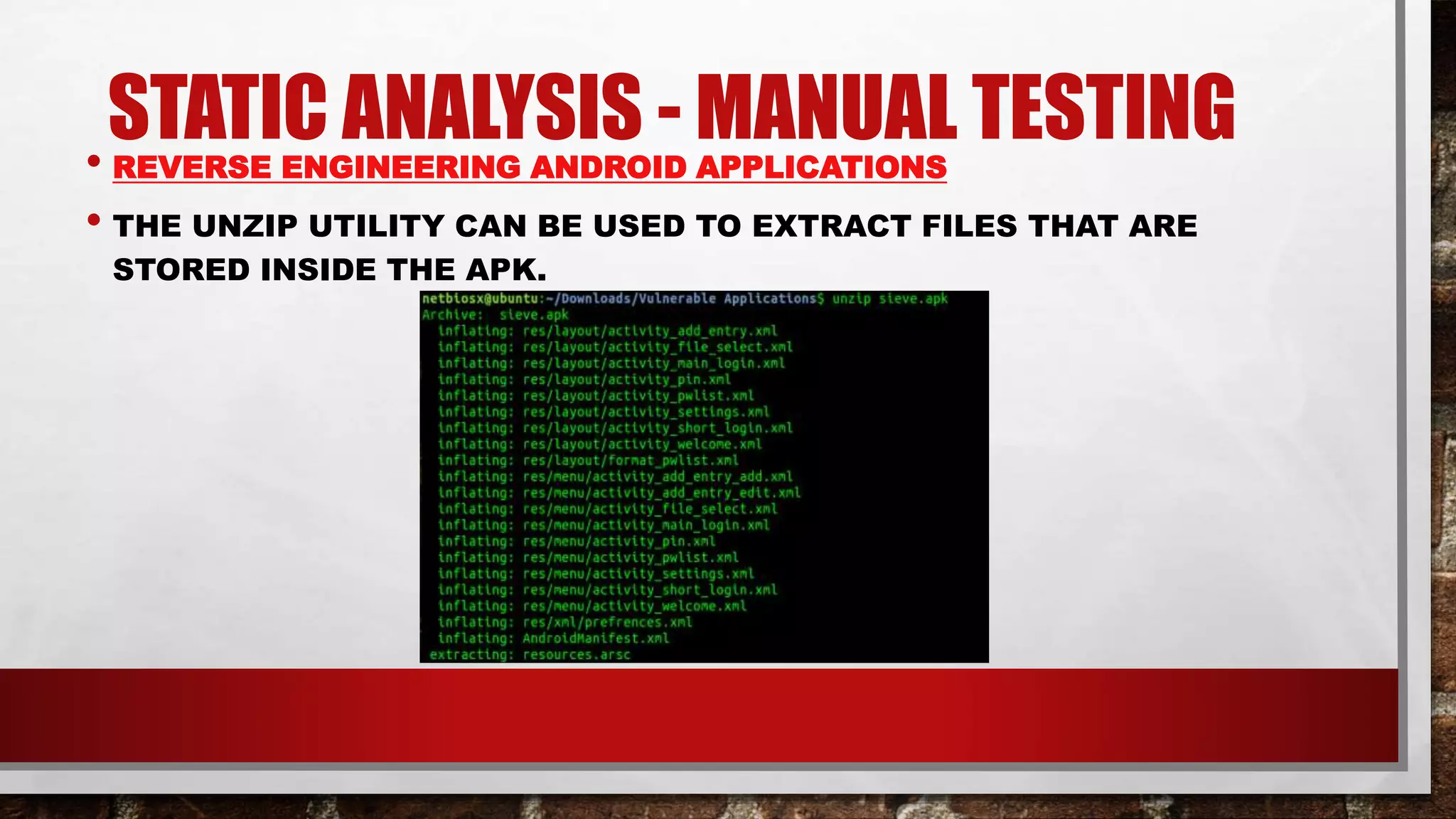 Android Application Penetration Testing Mohammed Adam Ppt