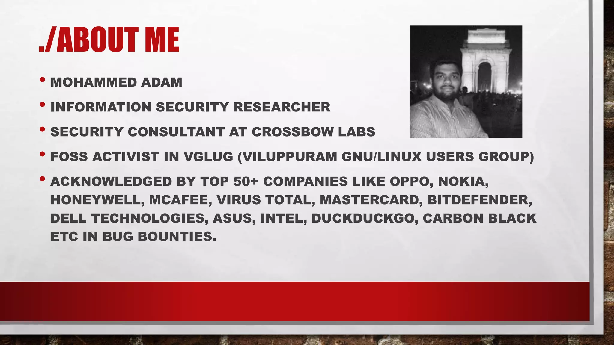 Android Application Penetration Testing Mohammed Adam Ppt