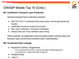 Android Application Security from consumer and developer perspectives | PPT