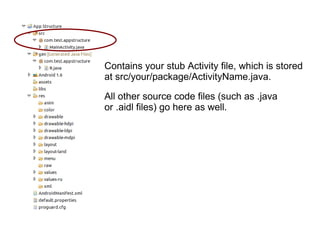 Android application structure | PPT