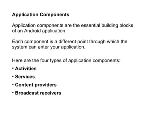 Android application structure | PPT