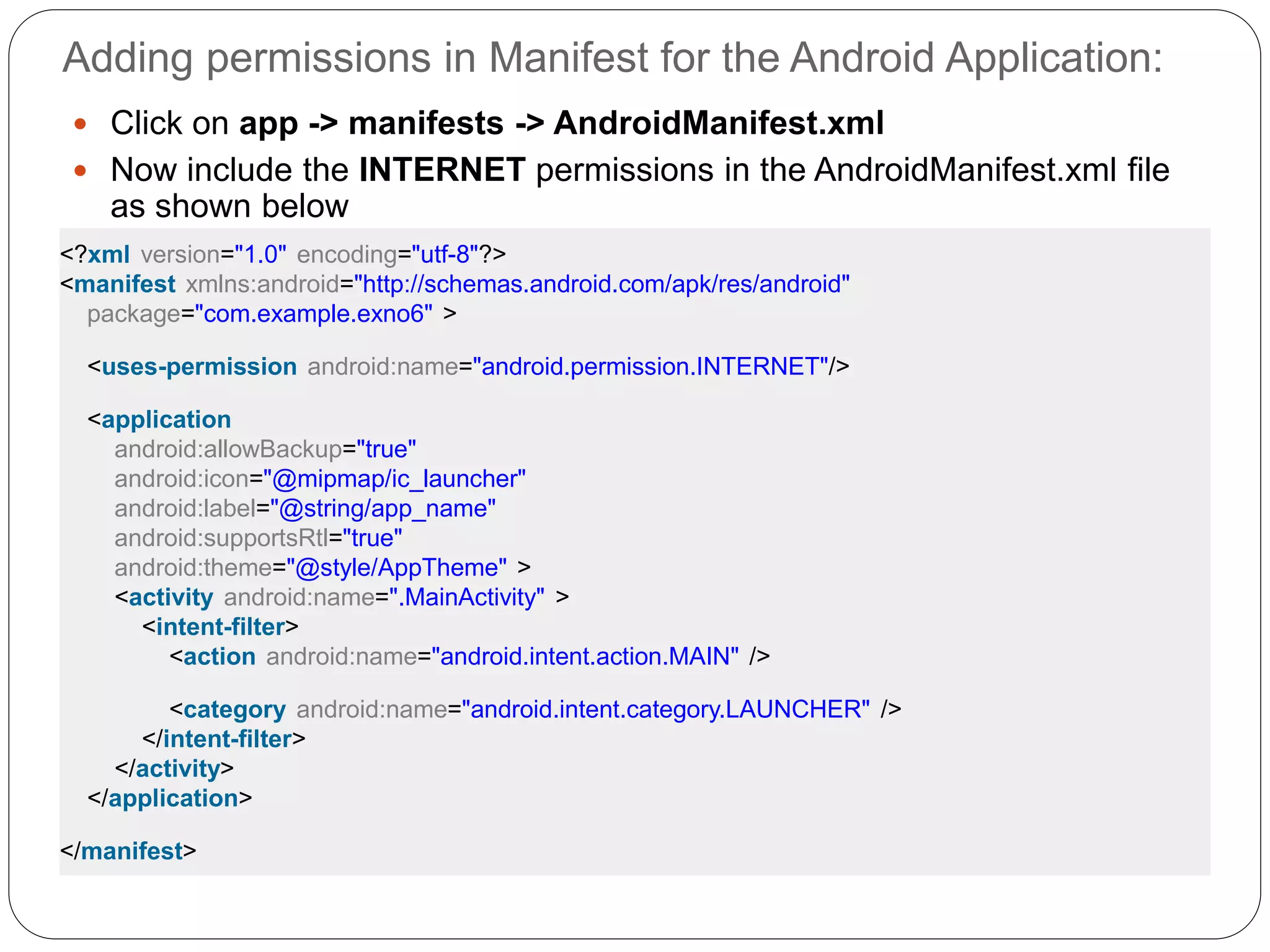 Android Application that makes use of RSS Feed.pptx