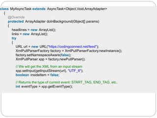 Android Application that makes use of RSS Feed.pptx