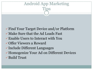 Android App Marketing | PPT