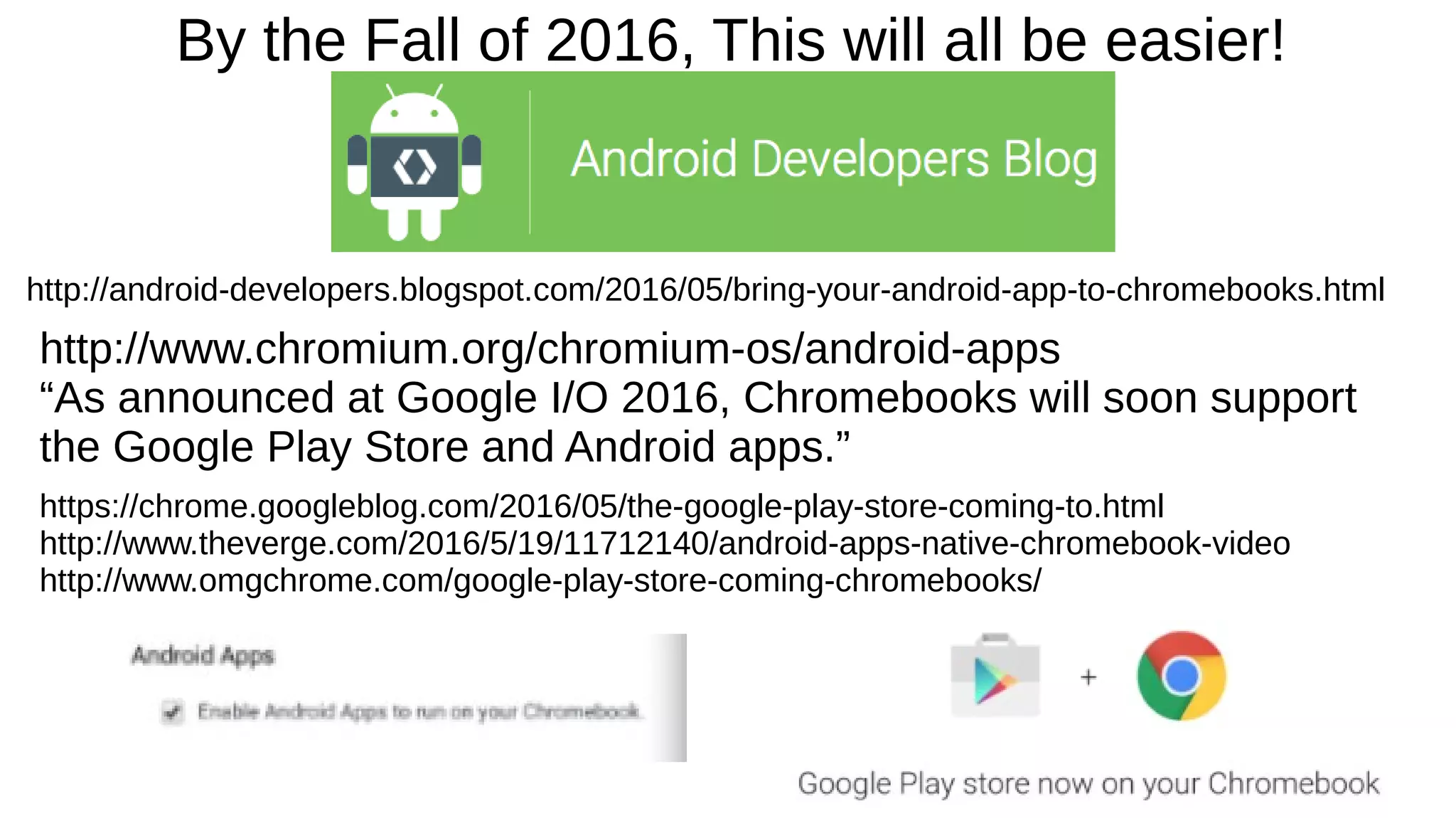 Running Android Apps on Chrome & ChromeOS | ODP