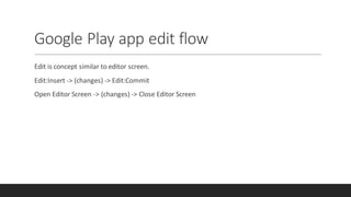 Android app with google play developer api | PPT