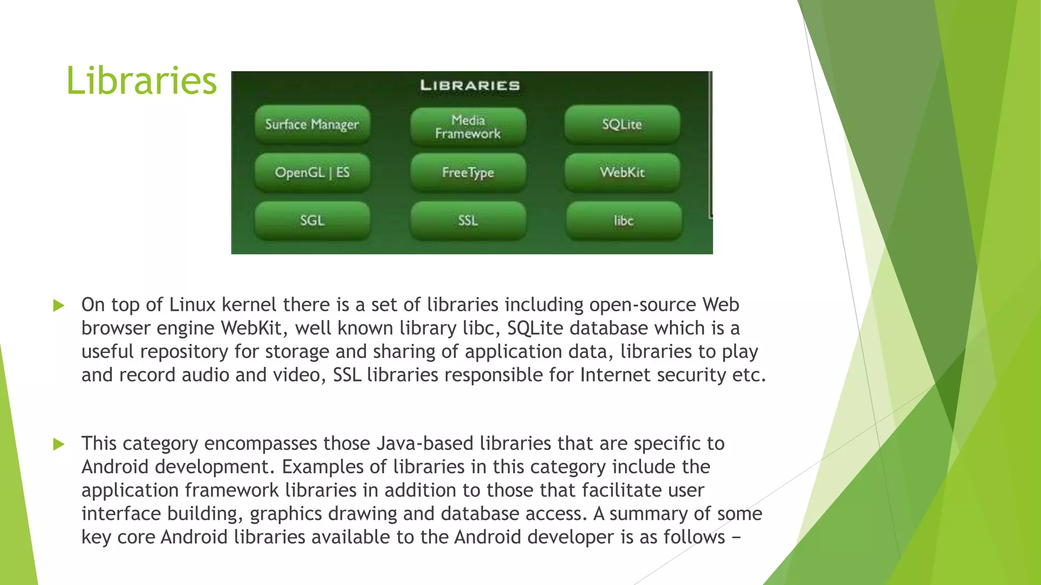 Android architecture | PPTX | Operating Systems | Computer Software and ...